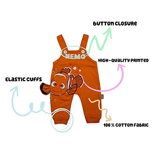 Finding Nemo Cotton Baby Overall/Romper With Long Sleeve Tshirt For Newborns & Infants & Toddlers β 2 PIECES - Unisex