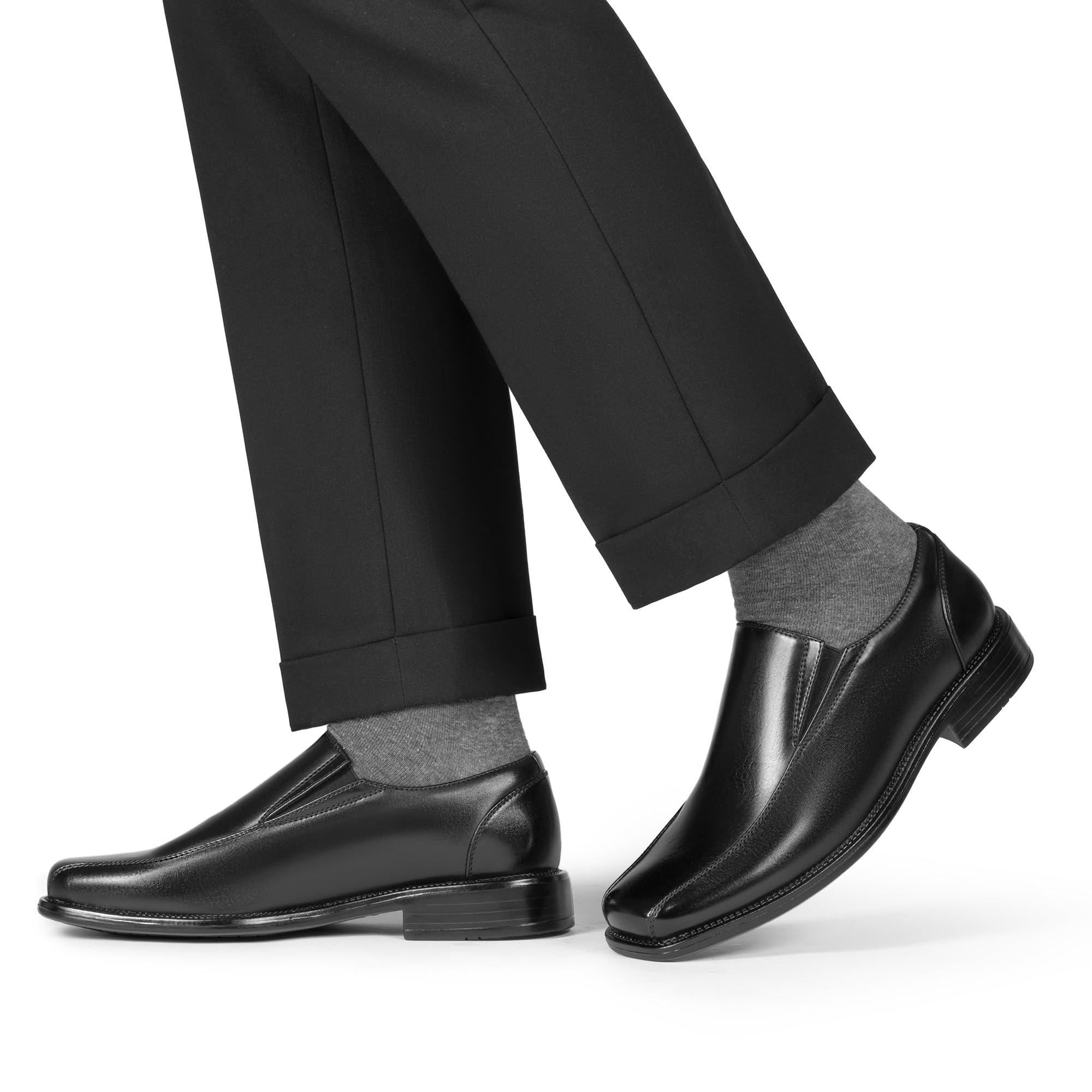 Bruno Marc Mens Leather Lined Dress Loafers Shoes, 1-black - 12 (State-01)