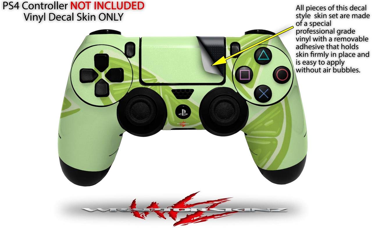 WraptorSkinz Vinyl Decal Skin Compatible with Sony PS4 Controller PlayStation 4 Original Slim and Pro Limes Green (Controller NOT Included)