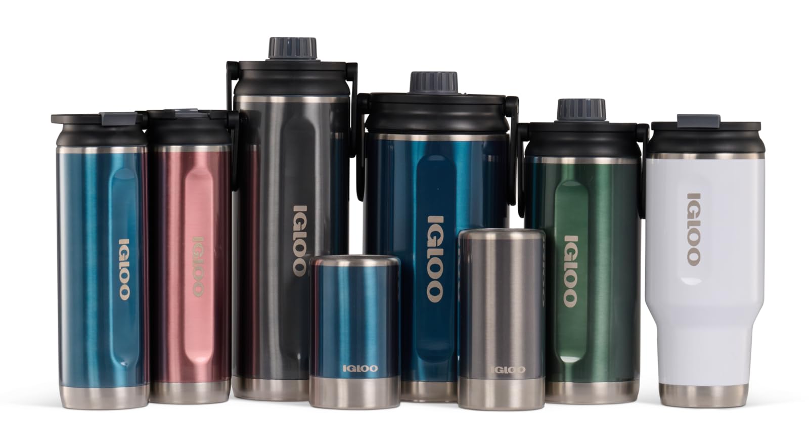 Igloo, 12 OZ Stainless Steel, Tumbler, Flip ‘n’ Sip, Spruce