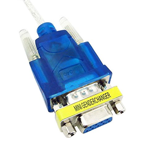 WOVTE DB9 Female to Female Mini Gender Changer Coupler Adapter Connector Pack of 2