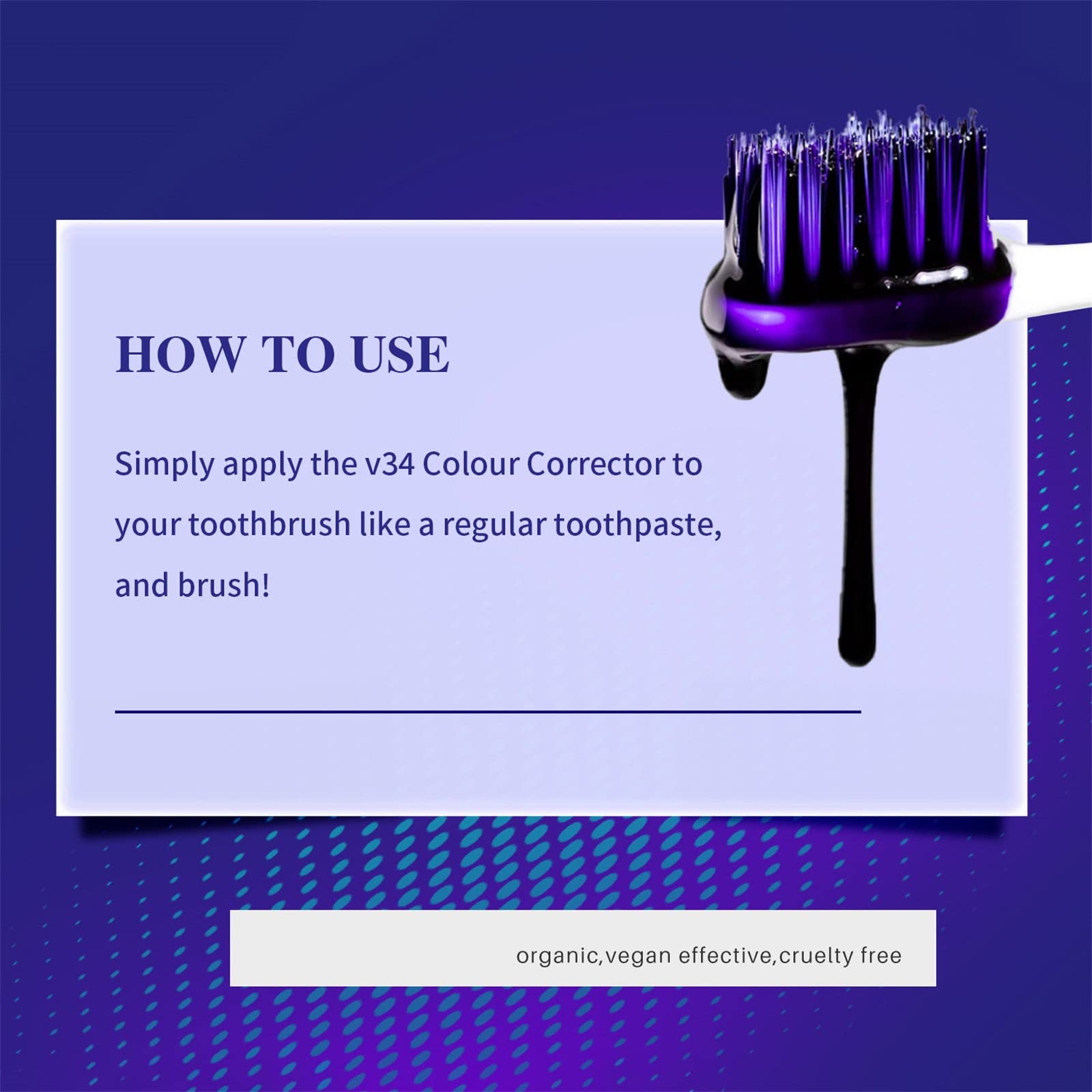 Colour Corrector Purple Teeth Whitening Sensitive Teeth Toothpaste,Tooth Stain Removal, Teeth Whitening Booster,Not Causing Sensitivity