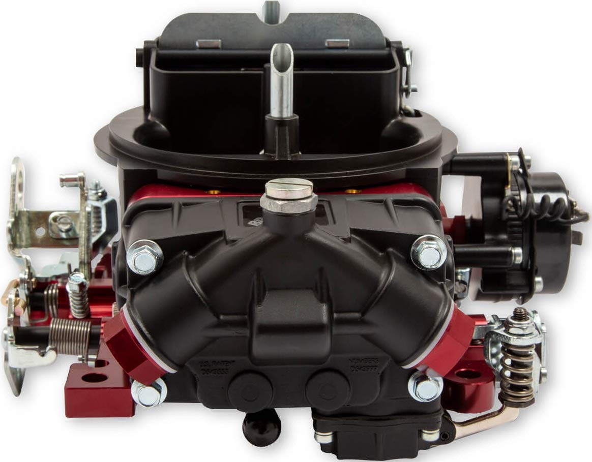 NEW HOLLEY 600 CFM QUICK FUEL BRAWLER STREET CARBURETOR,RED BILLET BLACK FINISH,MECHANICAL SECONDARIES,ELECTRIC CHOKE,4150 MODEL,COMPATIBLE WITH GASOLINE