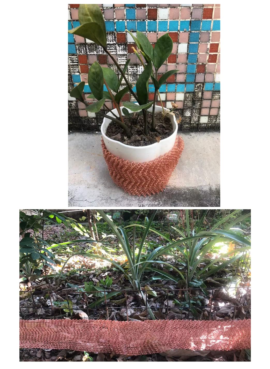 Copper Mesh,Pure Copper Wire Mesh, Hole and Gap Filler, Sturdy and Durable, Suitable for Gardens and Houses, Size 3.8" x 40"(1 Roll)