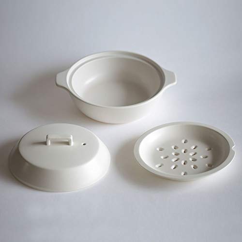 KAKOMI IH Donabe 1.2L Traditional Japanese Clay Pot - Steaming, Simmering, Stewing, Suitable for various cooking methods by Kinto