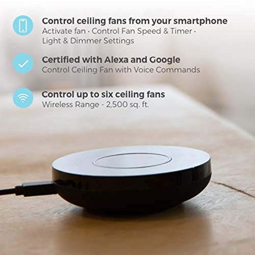 BOND | Add Wifi to Ceiling Fan, Fireplace or Motorized shades | Works with Alexa, Google Home | Remote Control with App | Works with iPhone or Android