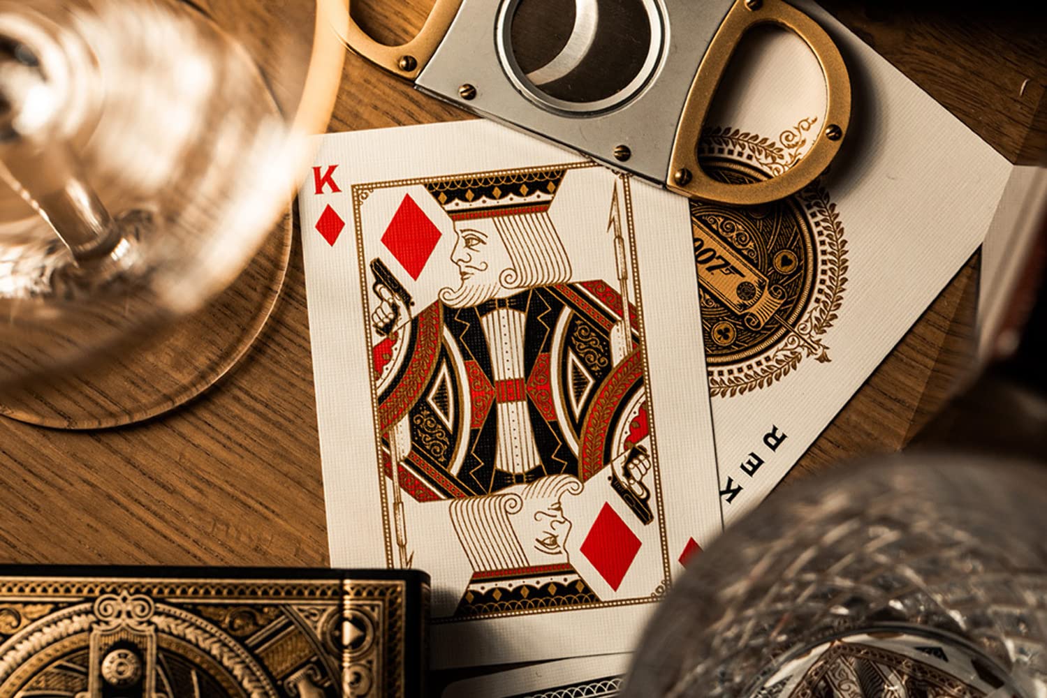 theory11 James Bond 007 Premium Playing Cards - Gold Foil, Official Collectible Deck