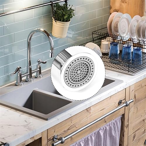 ECMHNIZF Kitchen Tap Head 360° Rotate Faucet Swivel End Diffuser Adapter Filter M24 Kitchen Faucet Aerator Bath Faucet Connector, Silver
