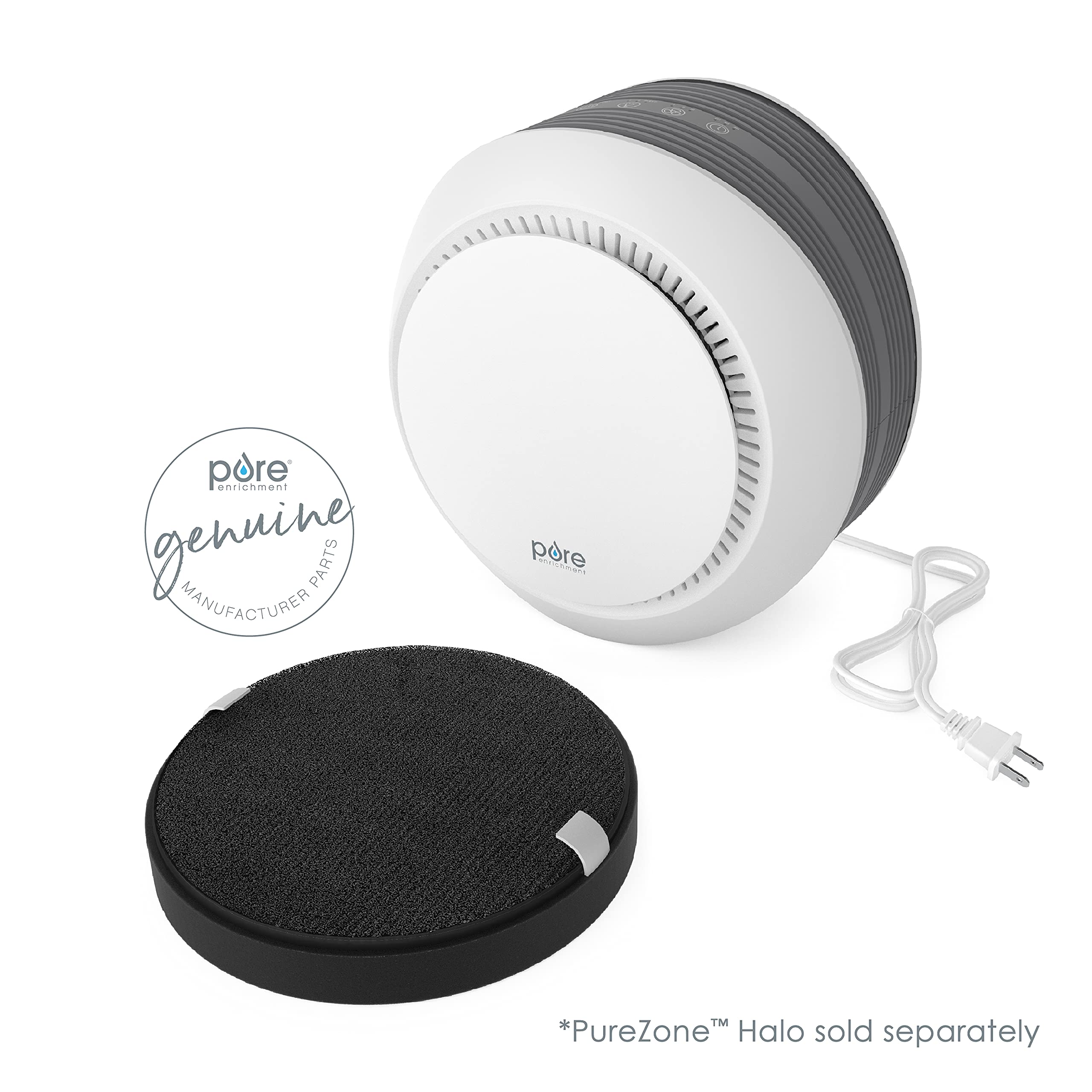 Pure Enrichment® Genuine 2-in-1 True HEPA Replacement Filter for The PureZone™ Halo Air Purifier (PEAIRDSK)