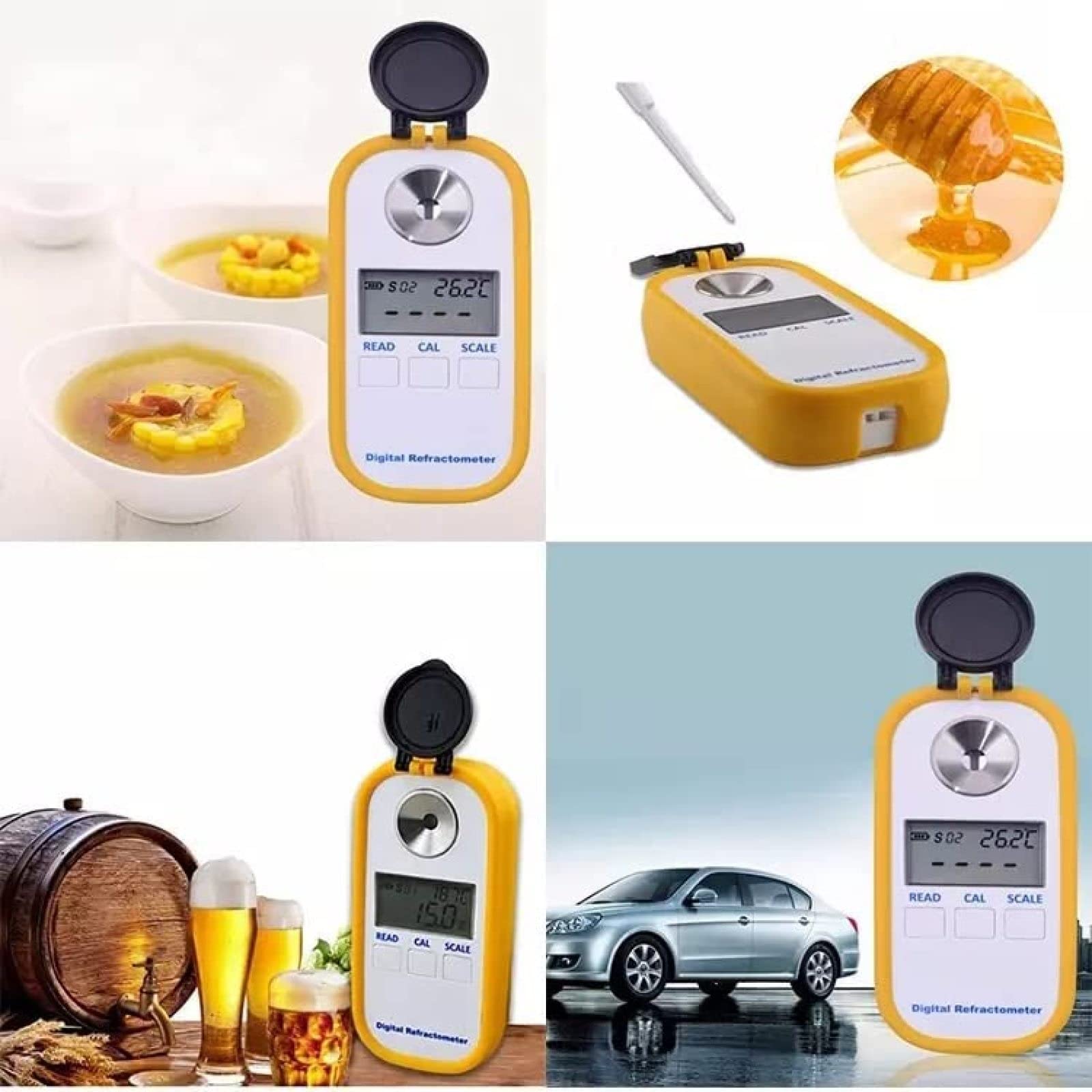 Digital Honey Refractometer/High Accuracy Honey Moisture Tester with ATC for Maple Syrup, and Molasses, Bee Keeping Supplies, 0-90% Brix Scale Range,Tranquillity69