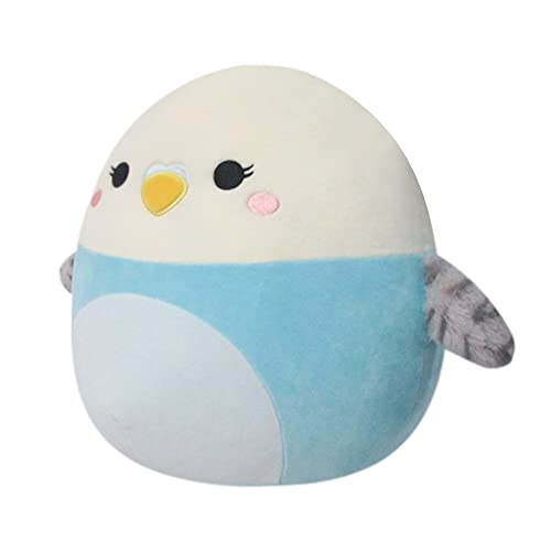 Squishmallows 14-Inch Tycho Blue and White Parakeet - Large Ultrasoft Official Kelly Toy Plush
