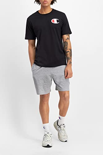 Champion Men's Classic Jersey Script T-Shirt, Black, XL