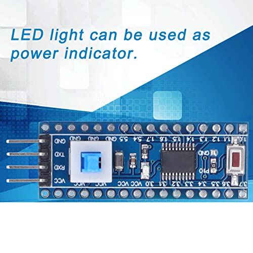 Core Boards Module, STC15W408AS Chip Easy Installation High Speed Development Board 5.5V-2.4V 6 Channel VCC GND for DIY