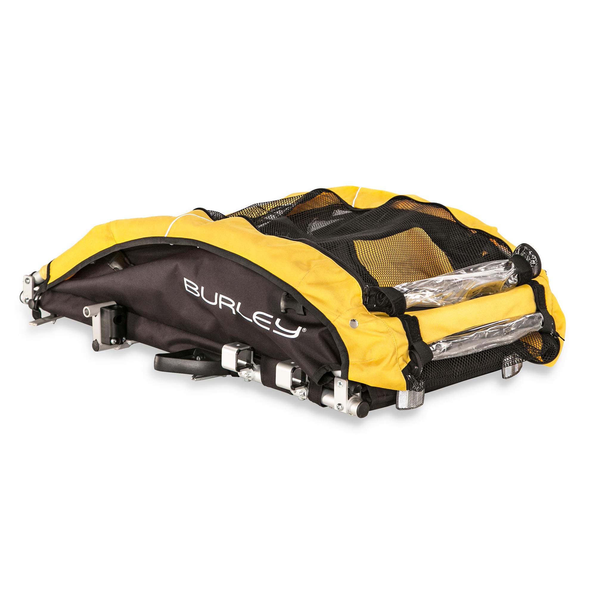 Burley Design Tail Wagon Bike Trailer, Yellow/Black, 16-Inch