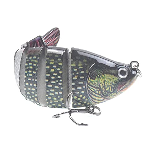 Demall 5 pcs Luya Fishing Lure Multi-Section 10CM/16.5G Segme Full Swimming Layer Hard Swimbait Artificial Spinning Tackle Bionic Bait