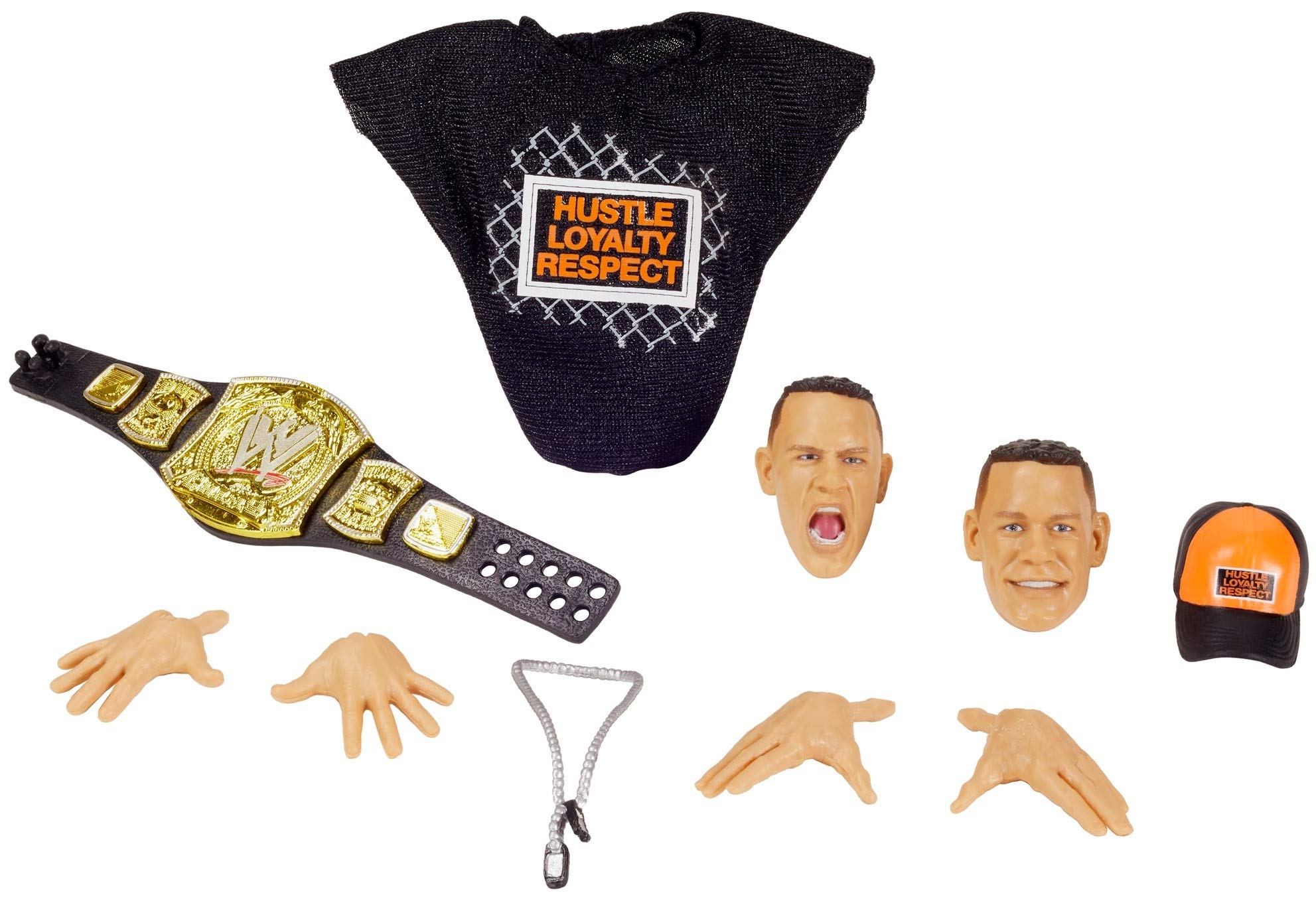 WWE John Cena Ultimate Edition Wave 5 Multiple-Pose 6-inch Action Figure, for 8 years and up, with Entrance Gear, Extra Heads & Swappable Hands
