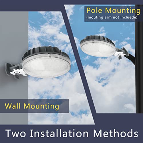 Owleye 6000LM Dusk to Dawn Outdoor Lighting LED Barn Light Security Lights, 42W 4000K Daylight, AC 110-240V, Waterproof Outside Lights for Yard Warehouse Garage