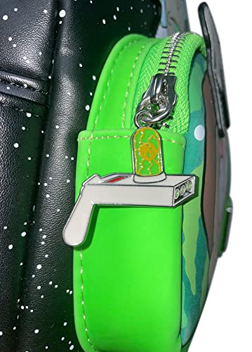 Loungefly Rick and Morty Glow in the Dark Womens Double Strap Shoulder Bag Purse