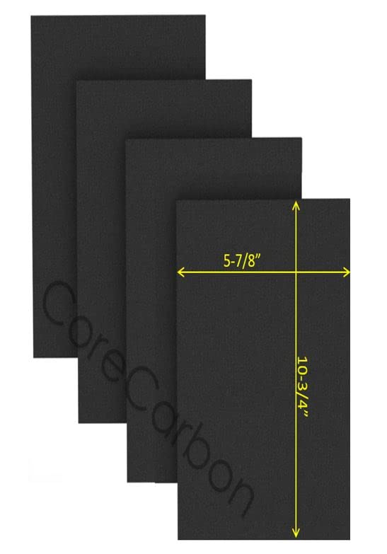 CoreCarbon 4-Pack Exact Fitment Pre-Filter Designed to Fit Honeywell Insight Series Models HPA080B, HPA080W, HPA080
