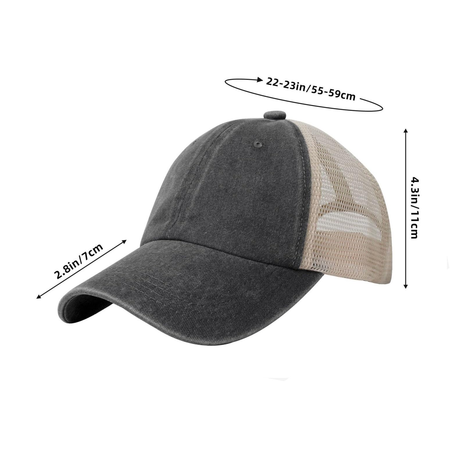 Custom Hat Custom Baseball Cap Personalized Design Your Photo/Text/Logo, Adjustable Men's and Women's Truck Driver Custom Hat