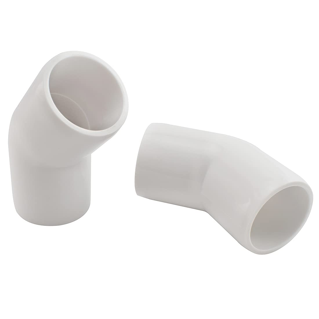 MARRTEUM 1/2 Inch 45 Degree PVC Elbow Fitting Pipe Corner Connector for Greenhouse Shed/Garden Support Structure/Storage Frame, Furniture Build Grade SCH40 [Pack of 6]