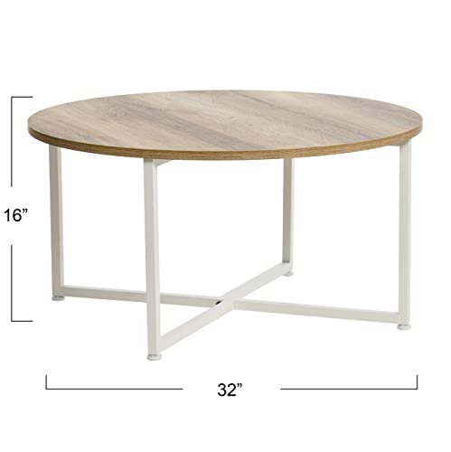 Household Essentials Coffee Table, Coastal Oak