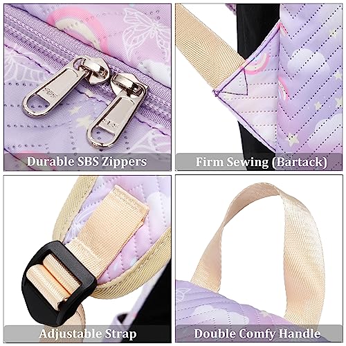 JIANYA Backpack for School Girls Backpacks Kids Backpack with Lunch Box Lightweight Bookbag School Bag for Preteen Girl