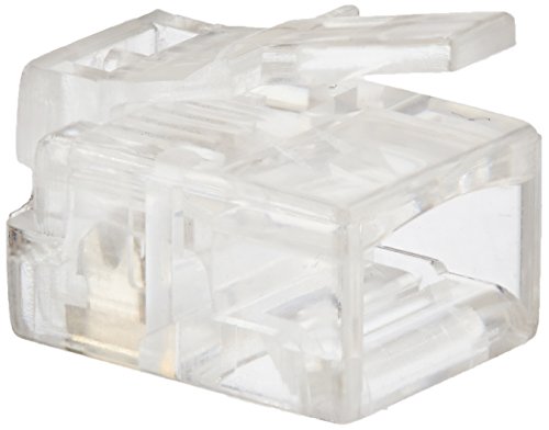 Monoprice RJ11 6P4C Plug Round Stranded 50-Piece/Bag (107315)