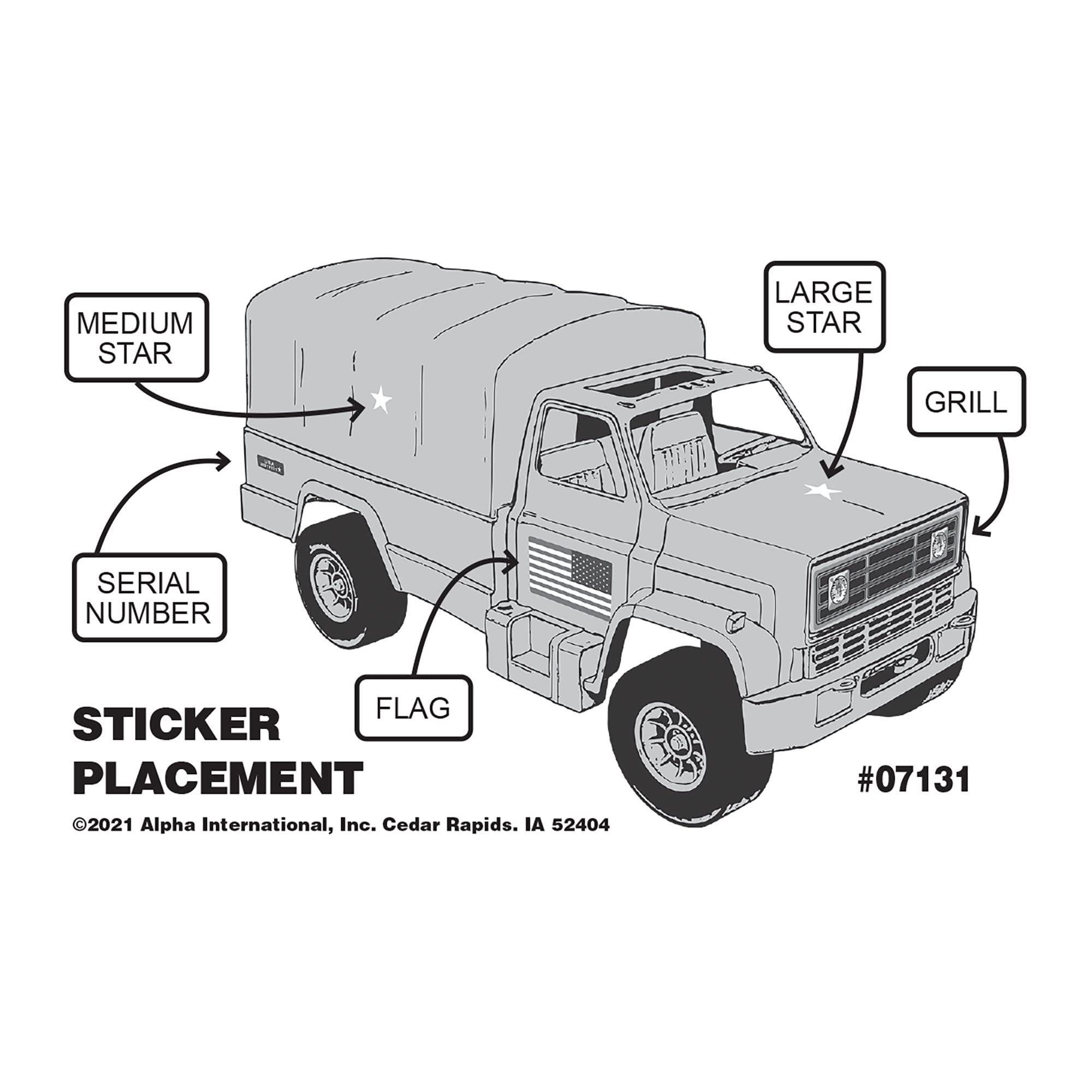Tim Mee Military Cargo Truck for Action Figures - 14in Olive Green - Made in USA