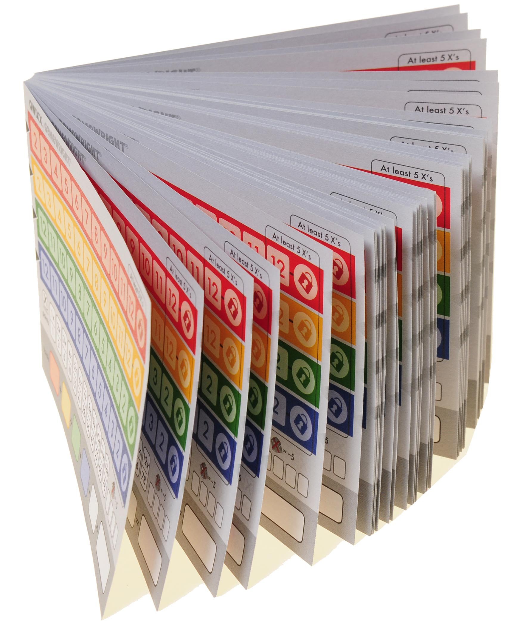 Qwixx, Replacement Score Cards Action Game 3 Pack