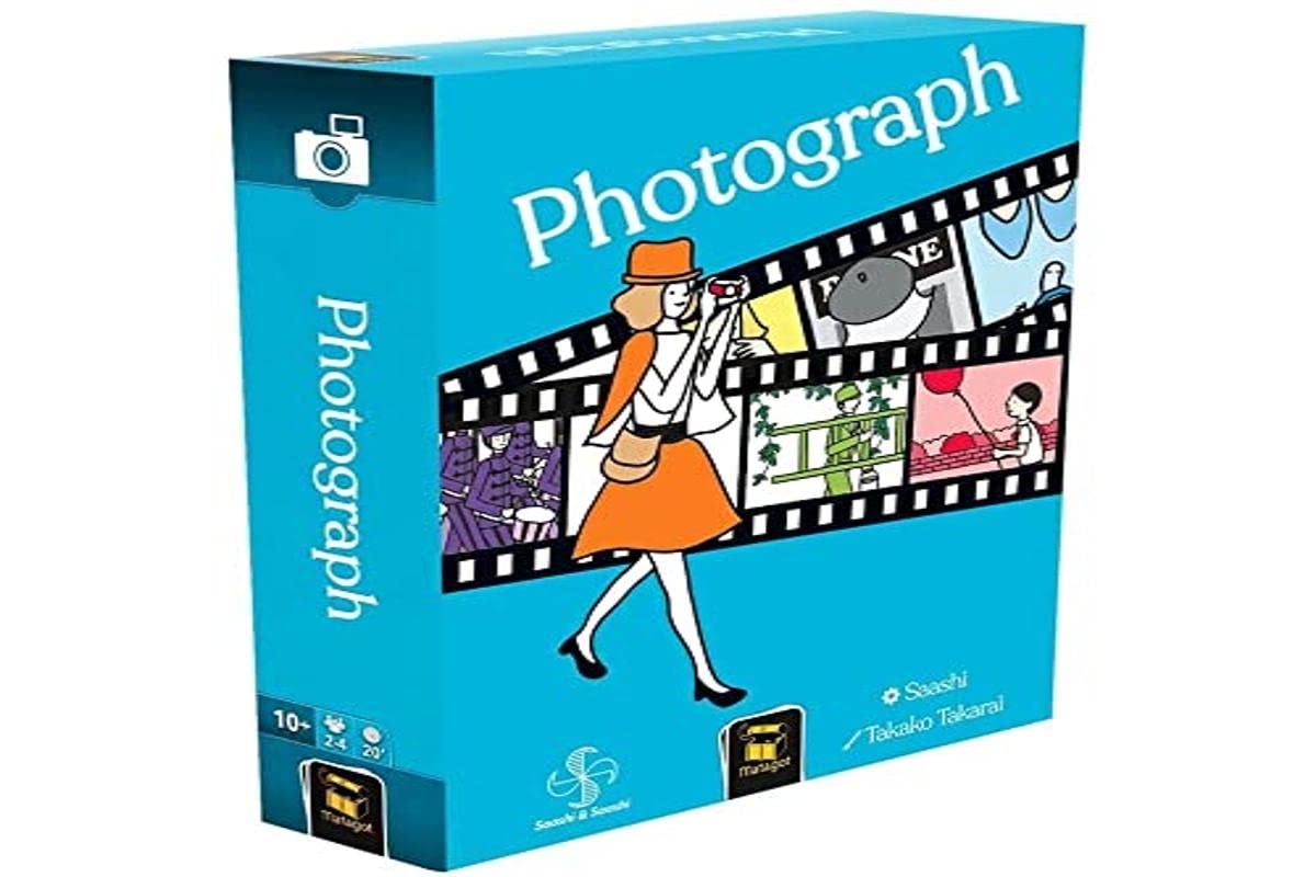 Photograph Board Game | Photography Themed Strategy Game | Set Collection Game | Family Game for Kids and Adults | Ages 10+ | 2-4 Players | Average Playtime 20 Minutes | Made by Matagot