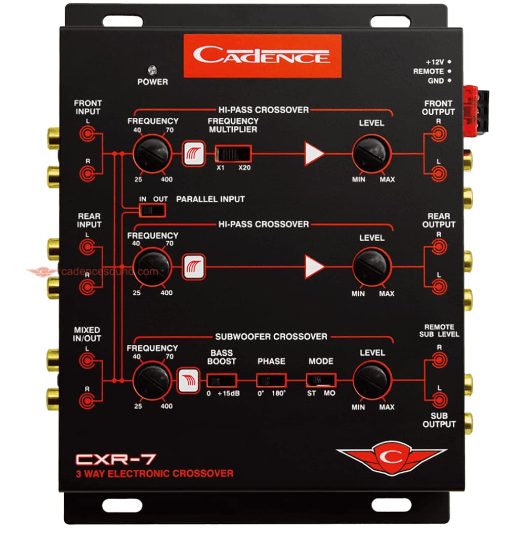 Cadence Acoustics CXR7 3-Way Electronic Crossover with 7V Line Driver