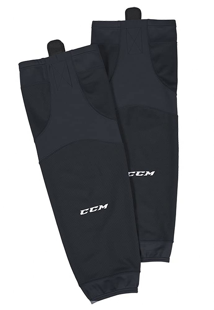 CCM SX6000 Performance Mesh Hockey Socks, Black (Intermediate 27")