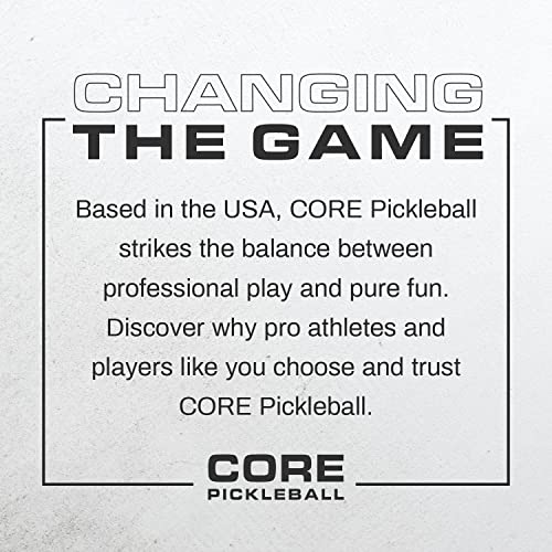 CORE Pickleball Indoor Pickleball Balls, Durable Vibrant Pickleball Balls, Official Size with 26 Holes (Orange, 6-Pack)