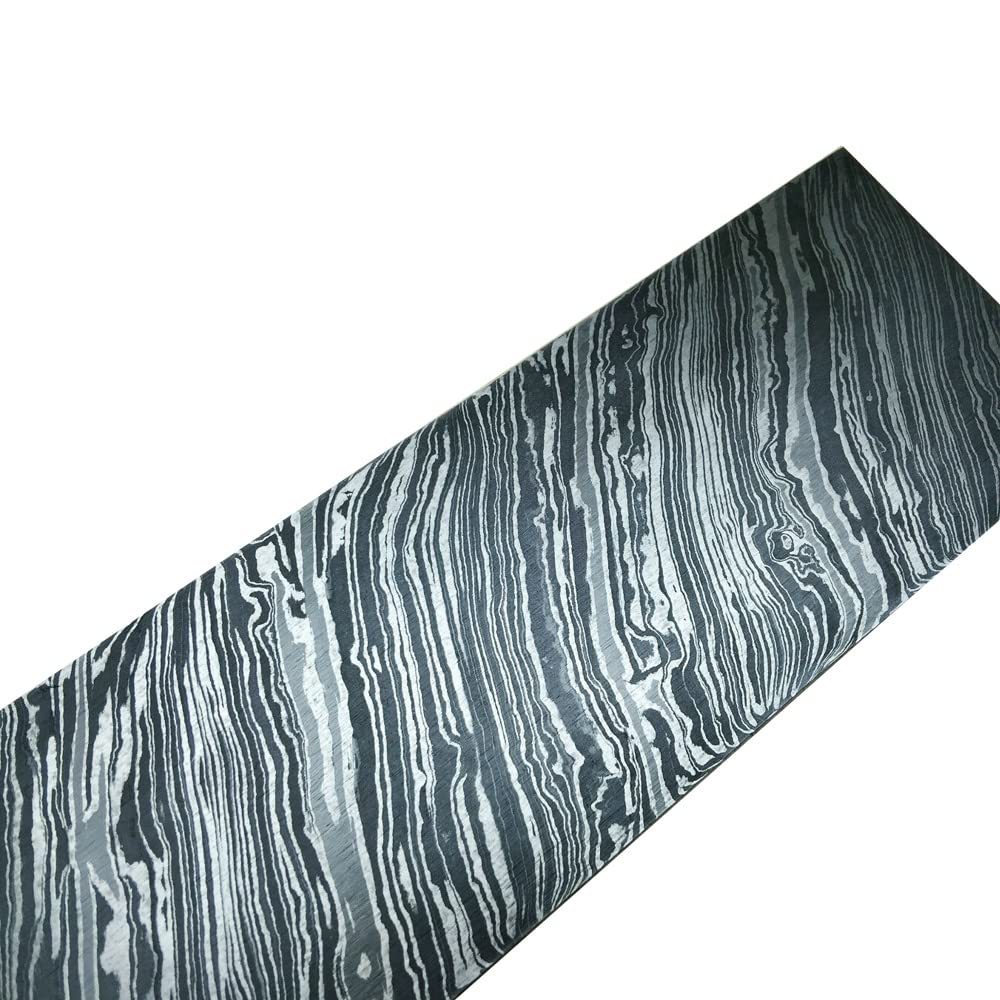 Damascus Firestorm Bar Billet Damascus Bar Pattern 25.5x5cm Damascus Bar Handmade Bush Crafts Damascus Knife Tools Making Bar 10" - 25.5cm Length