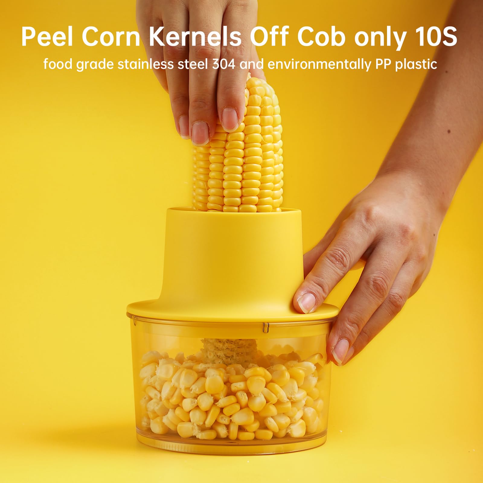 Corn Peeler, Corn Stripper, Corn cob Stripping Tool Corn Cutter & Remover with Built-In Cup Grater, Corn Kernel Cutter Ginger Grater