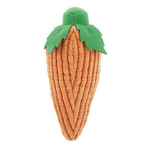 Stephan Baby Velour Plush Vegetable Rattle, Carrot