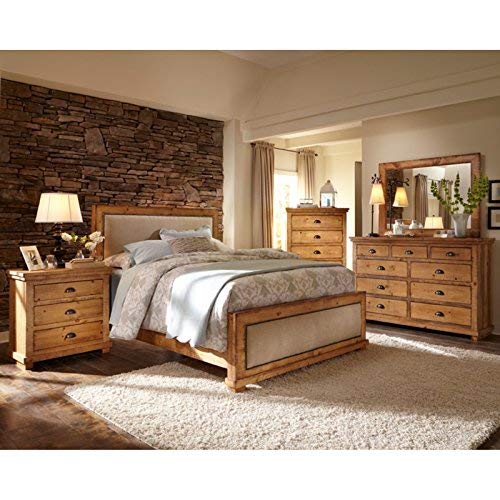 Progressive Furniture Willow Nightstand, 32" x 17" x 31", Distressed Pine