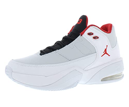 Jordan Boy's Jordan Max Aura 3 (Big Kid) White/University Red/Pure Platinum/Black 7 Big Kid M
