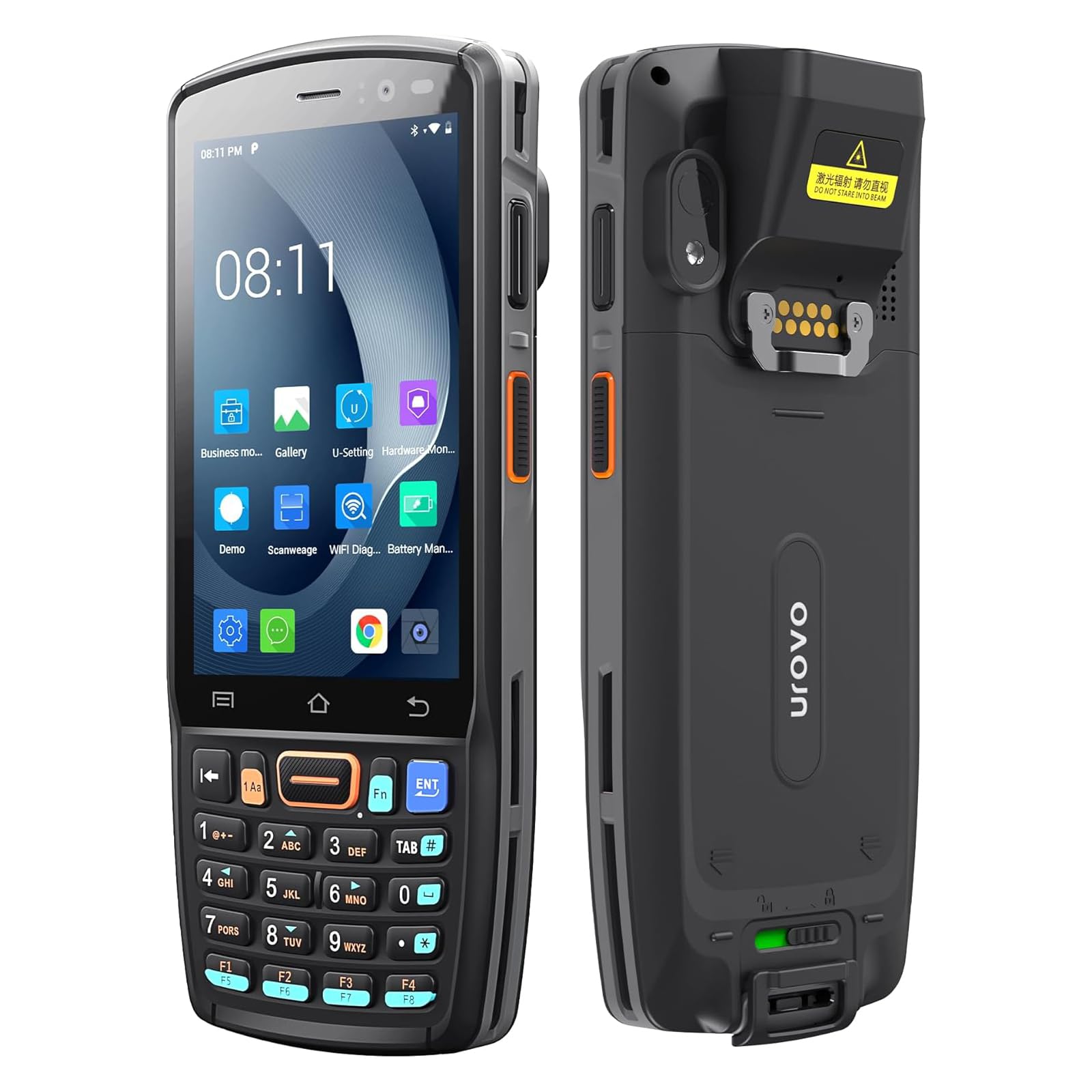 FYJ Android Barcode Scanner,3GB+32GB Android 12 PDA Handheld Computer with 1D/2D/QR Honeywell Scan Engine,26 Keys IP67 Rugged Handheld Data Terminal for Warehouse Retail Inventory Software