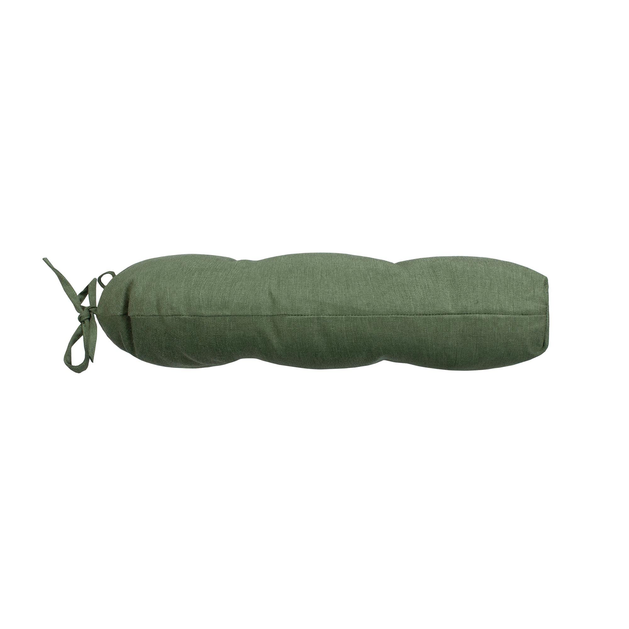 Magpie Fabrics 19"x19" Tufted Seat Cushion 2 Pack, U-Shaped Patio Cushions with Ties, Outdoor/Indoor Chair Pads Waterproof for Dining Garden Balcony Office - Green