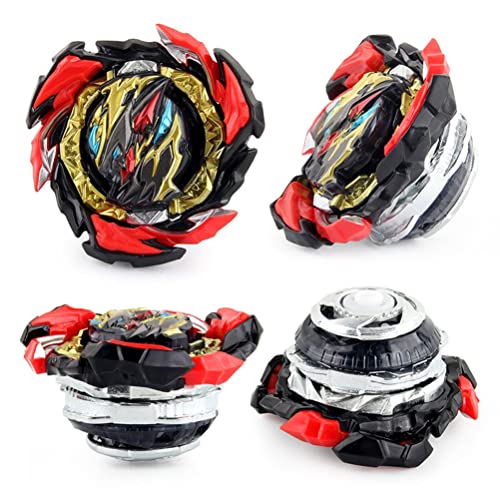 Lr Launcher Grip Bay Blades Toy Bey Battling Tops Burst Game B-184 Left Right String Launcher Booster DB B-191 Dangerous Belial All Might-2 Dynamite Battle Starter Set Gift for Boys (Black)