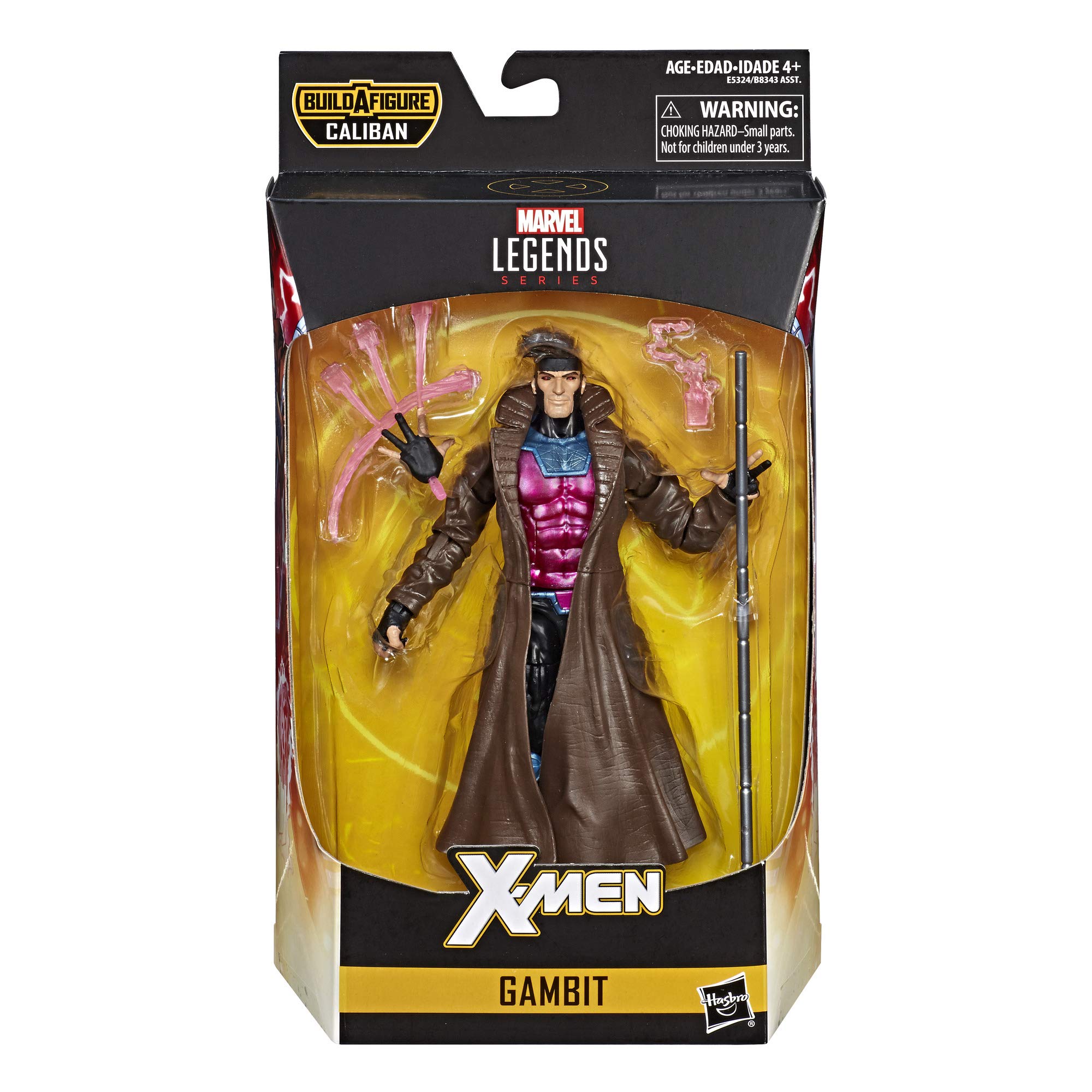 Marvel Hasbro Legends Series 6" Collectible Action Figure Gambit Toy (X-Men Collection)