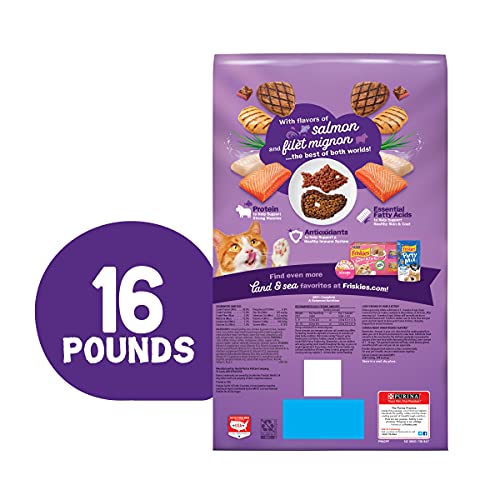 Purina Friskies Dry Cat Food, Surfin' & Turfin' Favorites - 16 lb. Bag