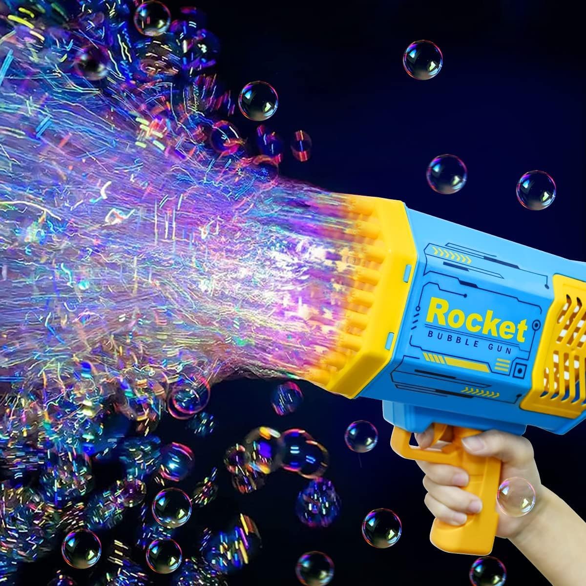 Bubble Maker, Bubble Machine Gun, Bubble Blaster with Lights, Bubble Blower for Toddlers, Outside Toys for Kids Boys Girls Ages 3 4 5 6 7 8 Year Old (Pink)