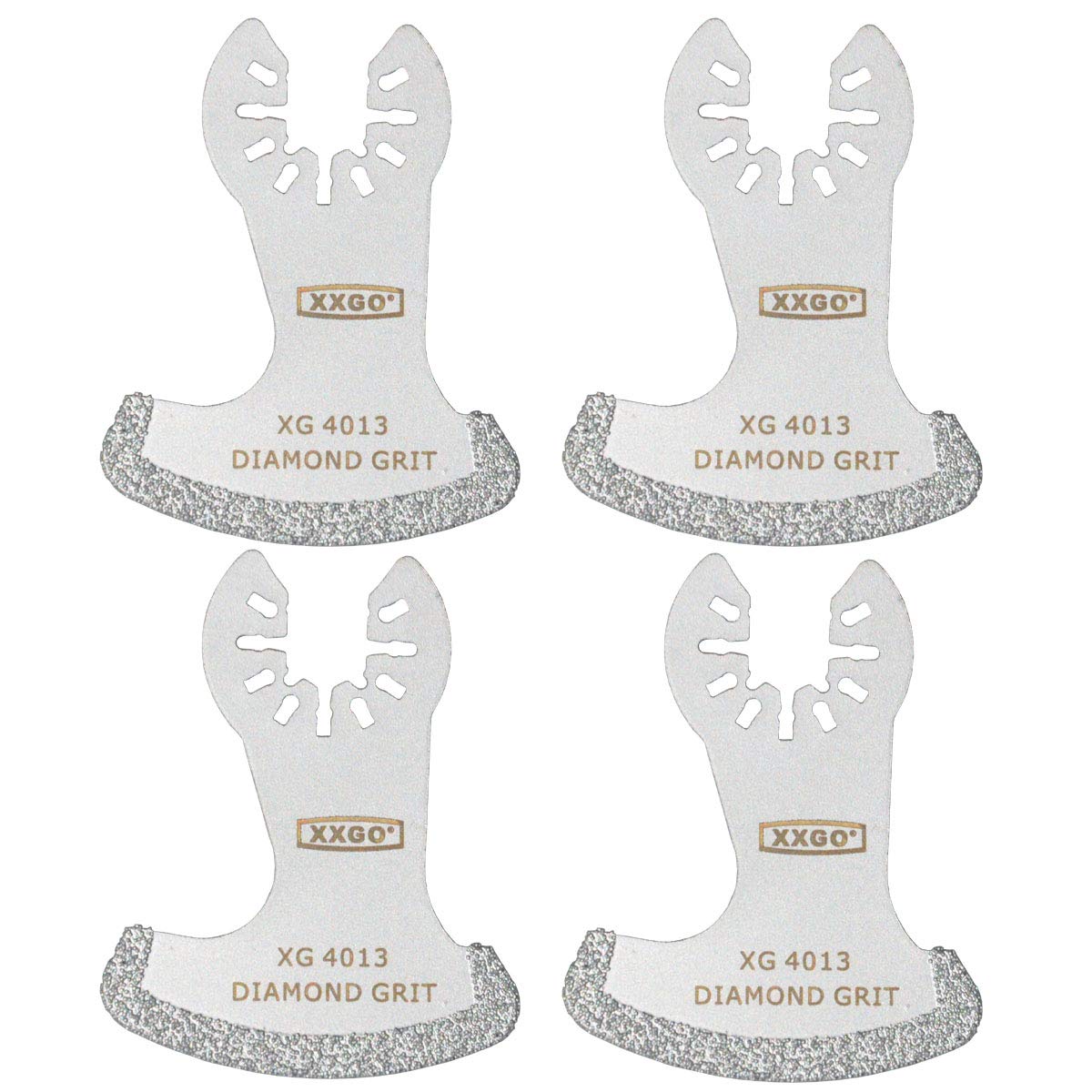 XXGO 4 Pcs Oscillating Multi Tool Diamond Segment Swing Grit Grout Blades XG4001S