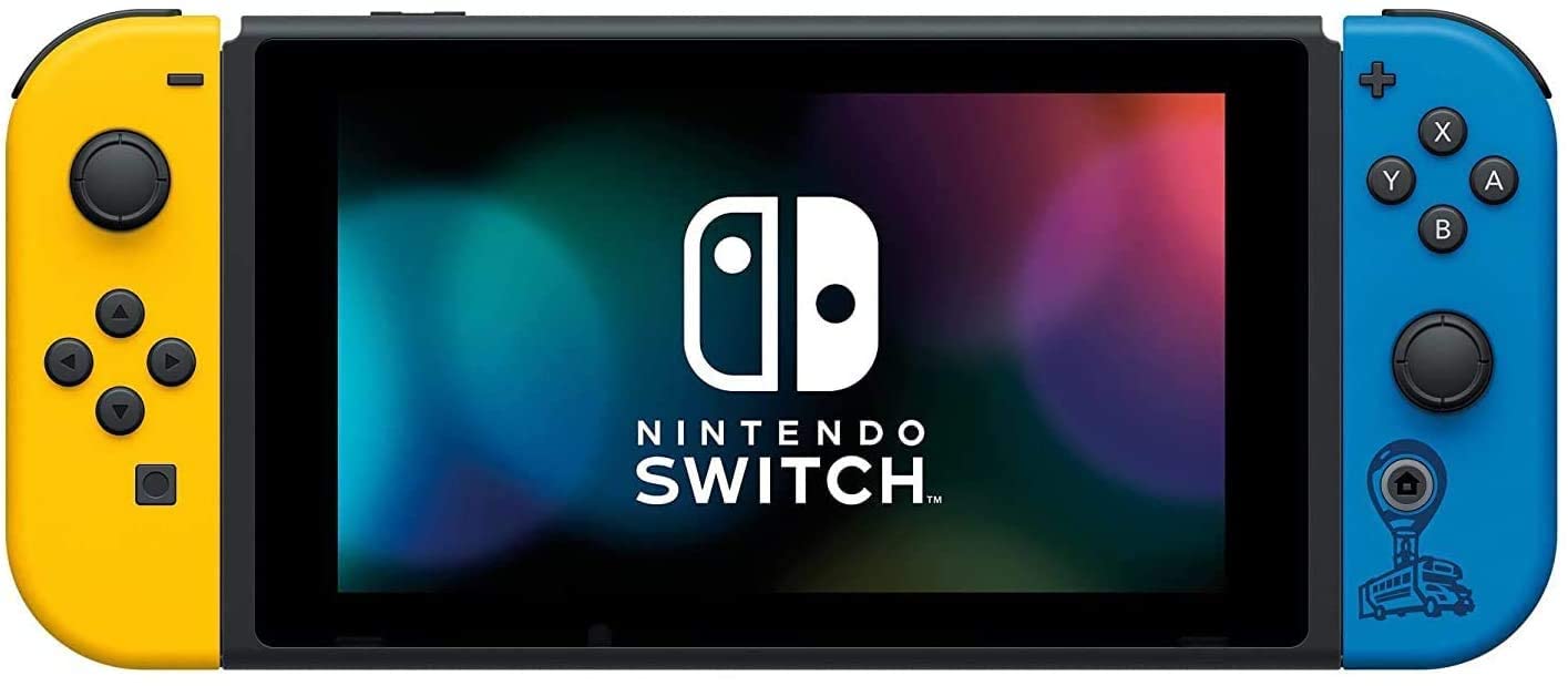 Nintendo Switch Bundle with Carrying Case & SD Card: Nintendo Switch 32GB Console with Neon Red and Blue Joy-Con, 12-Month Individual Membership Online, TWE 128GB Micro SD Card (Renewed)