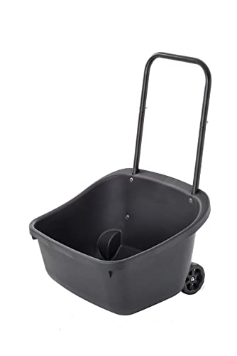 Maze 65 Gallon Dual Chamber Compost Tumbler with Large Double Door and Open Base and Comes with Maze Compost Cart
