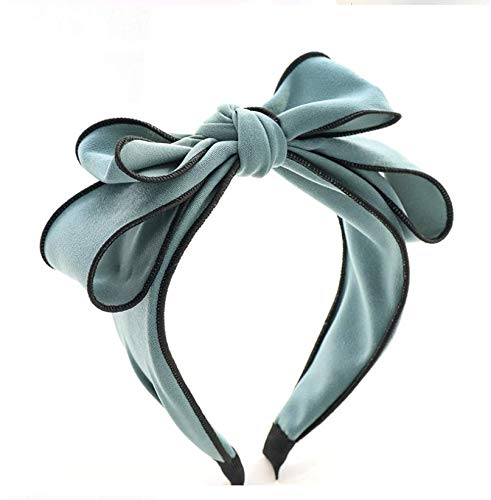 Sluxa Bow hairbands for women, cloth Hair Accessories,Knotted Twist Cloth Adult Solid Color Green Headbands for Women.…