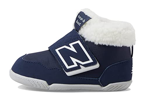 New Balance Baby Boys New-B Boot V1 Hook and Loop Sneaker, Natural Indigo/Rain Cloud/Sea Salt, 4 Wide Infant